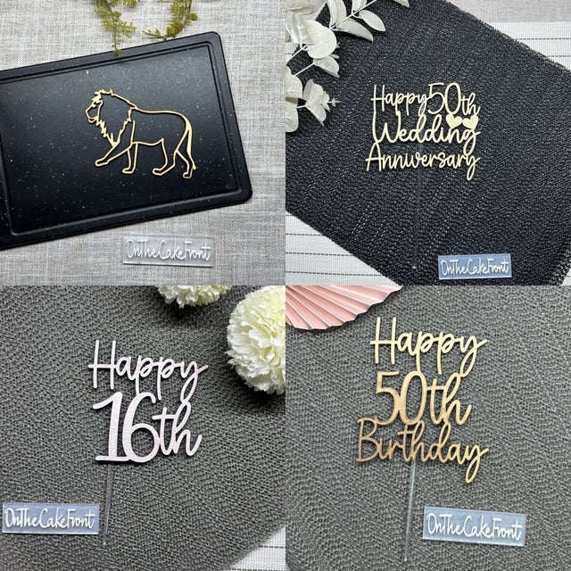 Wooden Cake Toppers | On The Cake Front